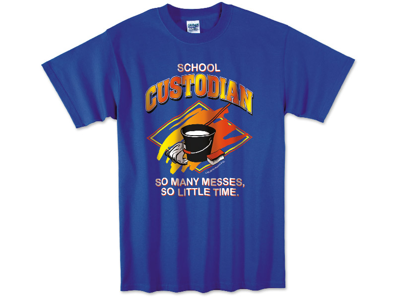 School Custodian Shirts and accessories from Modern Process Company